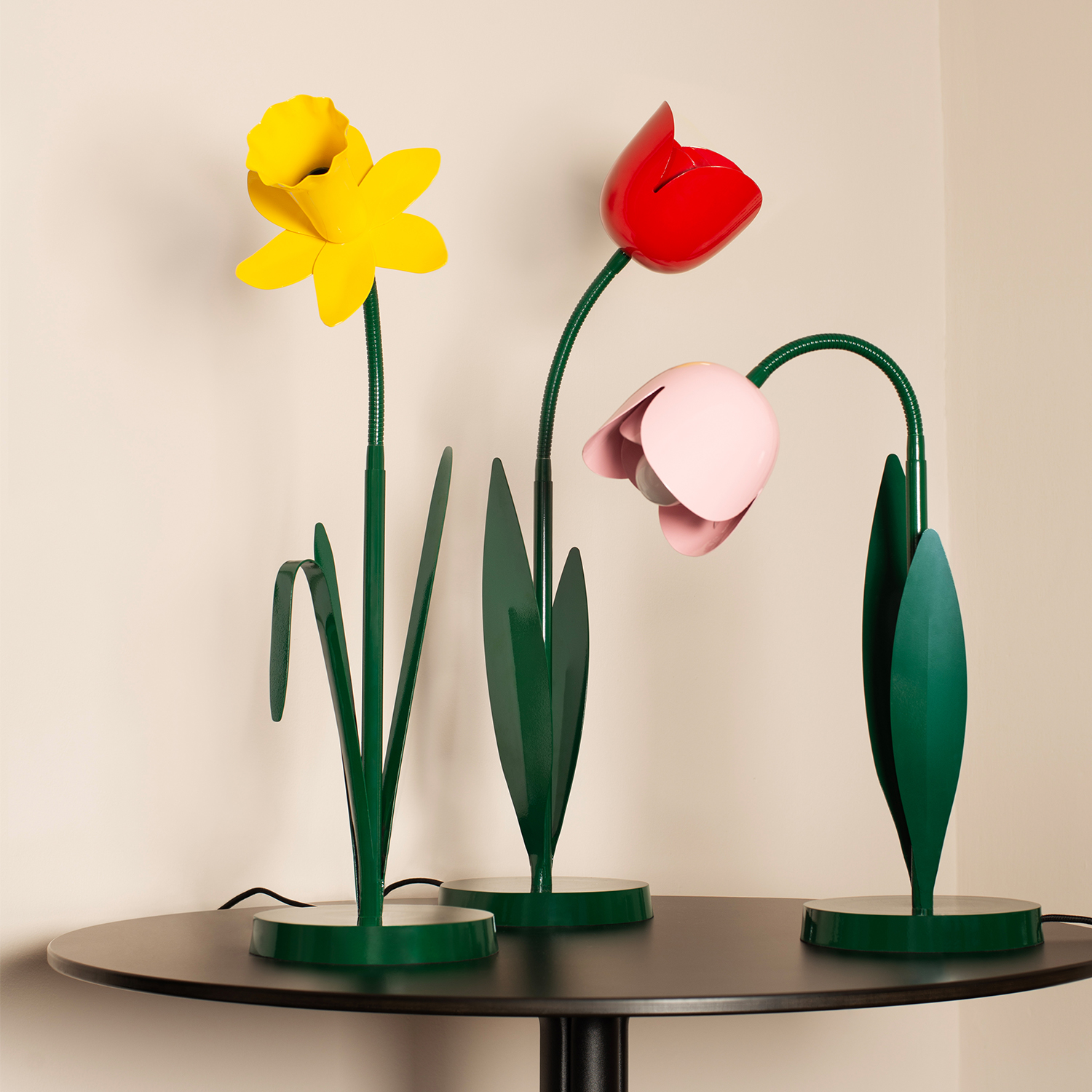 Tulip Table Lamp Pink | Flower Lights by BlissHome - Unique & Unity